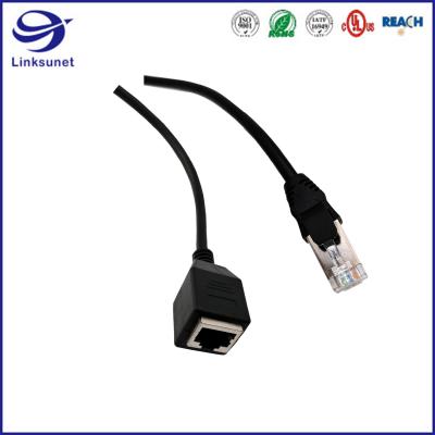 Cina Cablaggio su ordinazione del cavo di segnale con il RJ45 8pin dorato - connettore a cristallo placcato della testa in vendita