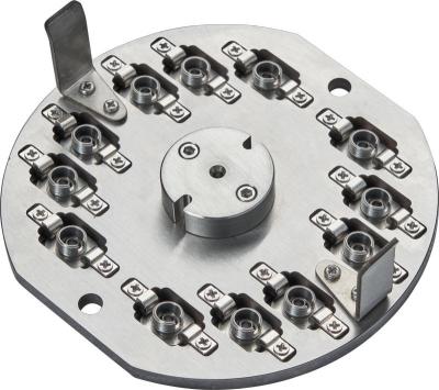 China Rongbang RBTX-FCAPC12 Polishing Holder for 12 Ports FC/APC Fiber Optic Patch Cord Connectors Tip Grinding for sale