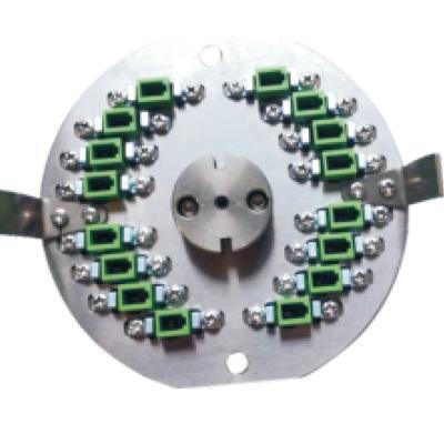 China Rongbang RBTX-LCAPC16 Polishing Holder for 16 Ports LC/APC Fiber Optic Patch Cord Connectors Tip Grinding for sale