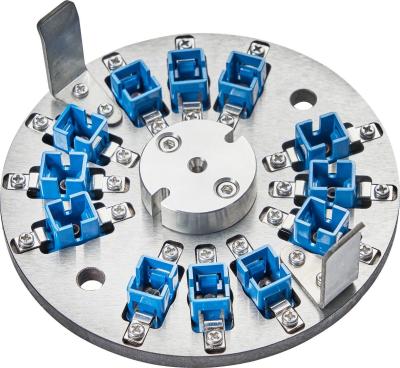China Rongbang RBTX-SCPC16 Polishing Holder for 16 Ports SC/PC Fiber Optic Patch Cord Connectors Tip Grinding for sale