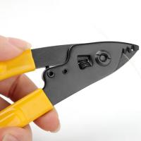 China Rongbang RBTX-CFS2 2 Hole Fiber Optic Stripper for Patch Cord Production 80-120mm for sale