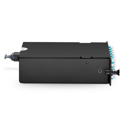 China 1MT12LC2OM4A 1 MTP To 12 LC Duplex Cassette 24 Fiber 12 Port Lc Fiber Patch Panel for sale