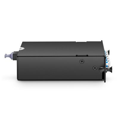 China 1MT6LC2SMFA 1 MTP To 6 Port Lc Fiber Patch Panel Single Mode 12 Fibers OS2 Type A for sale