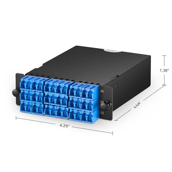 Quality 3MT18LC2SMFAF 3 MTP To 18 LC Duplex Cassette Panel Lc 36 Fibers OS2 Enclosures & for sale