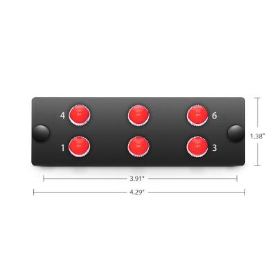 China P6STSXSMF 6 ST Small Fiber Patch Panel Enclosure & Cabinet 6 Fibers OS2 Single Mode for sale