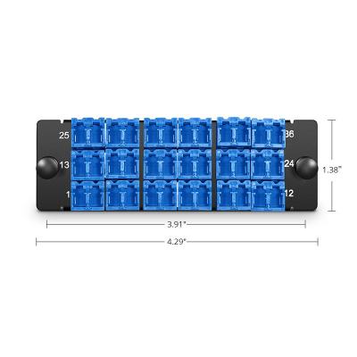 China 18 Gesloten LC/PC Duplex Adapter Panel 36 vezels OS2 Single Mode Fiber Cassette Te koop