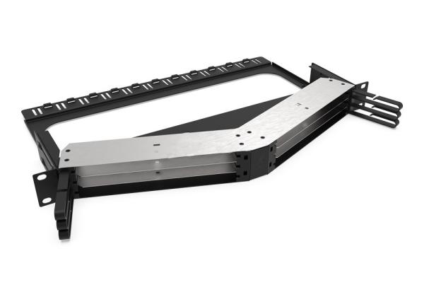 Quality Rongbang RBTX-PP02 1U High Density Angled Frame Modular Panel 6 MPO/MTP to 144 for sale