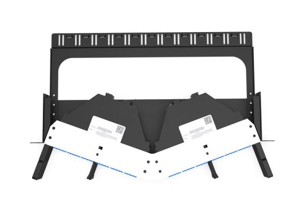 Quality Rongbang RBTX-PP02 1U High Density Angled Frame Modular Panel 6 MPO/MTP to 144 for sale