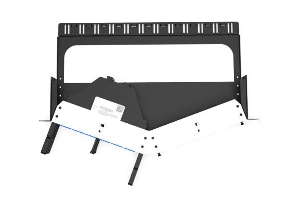 Quality Rongbang RBTX-PP04 1U High Density Frame Hybrid Fiber & Copper Angled Modular for sale