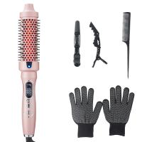 Quality 2-in-1 Compact Electric Infrared Ionic Curling Comb Straightening Iron with PTC for sale