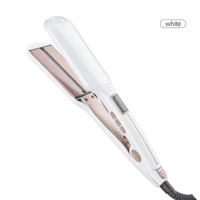 China Professional Electric 2-in-1 PTC Flat Iron Hair Straightener LCD Display Portable Fast Heating Dual Wet/Dry Hotel Household Use for sale