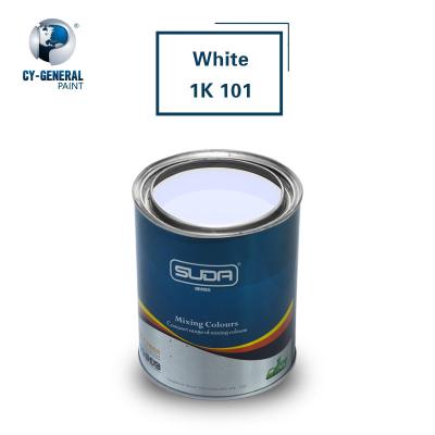 China Good Adhesion 1k Automotive Paint Industrial Automotive Acrylic Bright White for sale