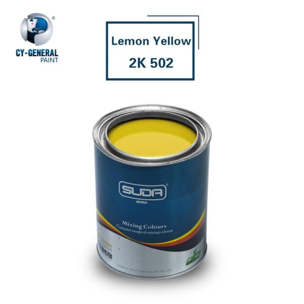 Quality Lemon Yellow Auto 2K Topcoat Automotive Collision Repair And Refinishing Paint for sale