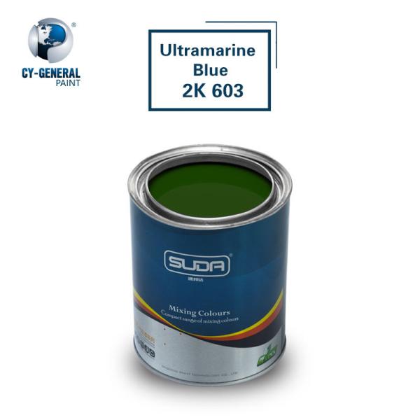 Quality Premium 2K Topcoat Ultramarine Blue High Brightness Automotive Refinish Paint for sale