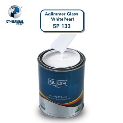 China High Glossiness Pearlescent Spray Paint No Weathering Glass Pearl White Auto Paint for sale
