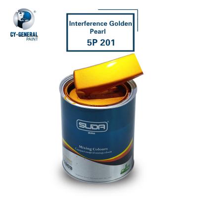 China Pearl Restoring Paint 1K Interfence Golden Car Pearl Paint For Walls for sale
