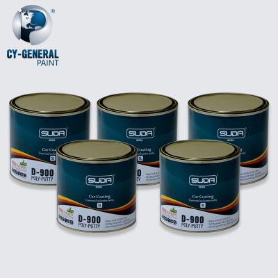 China Pale Yellow 3L Car Polyester Putty No Cracks Body Soft Polyester Filler for sale