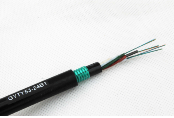 6 Core Outdoor Fiber Optic Cable Single Mode For Direct Buried with PE outer sheath 0