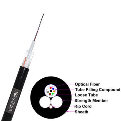 중국 공중 GYFXTY 비금속 광섬유 케이블 4 코어 PE 자켓 G652D 광섬유 케이블 판매용