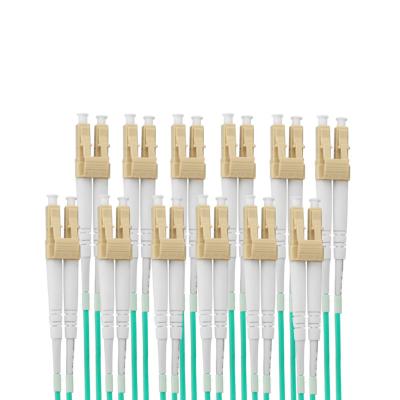 중국 MPO-LC 24 코어 MPO OM3 광섬유 패치 코드 3M 멀티모드 커넥터 판매용