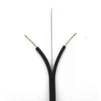 Quality Low Smoke FRP Flat FTTH Drop Cable 4 Core Singlemode G657A1 G652D for sale