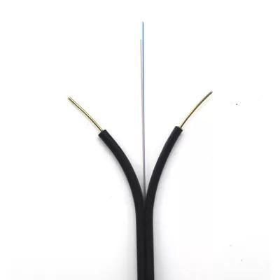 China Low Smoke FRP Flat FTTH Drop Cable 4 Core Singlemode G657A1 G652D for sale