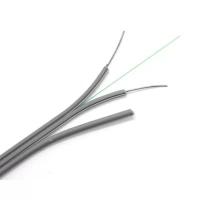 China G657A1 2 Core FTTH Fiber Optic Drop Cable Outdoor Self-Supporting Steel Wire LSZH 5.0x2.0mm for sale
