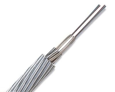 Cina Cavo di terra aereo composito ottico OPGW in filo d'acciaio rivestito in alluminio a 72 fibre in vendita