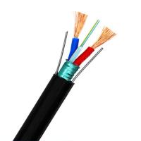 Quality Singlemode Direct Buried Copper Fiber Composite Cable 4 6 8 12 Core Oplc Hybrid for sale