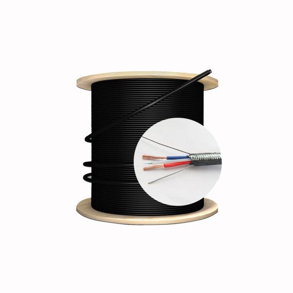 Quality Singlemode Direct Buried Copper Fiber Composite Cable 4 6 8 12 Core Oplc Hybrid for sale