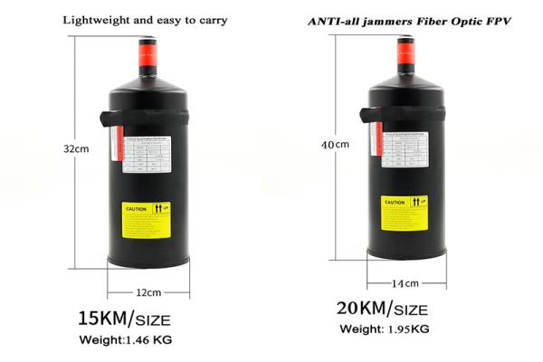 Quality 5km 10km 20km Fiber Bucket Fiber Drum Fiber Canister For Drone System FPV for sale