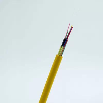 China Flat Wire Indoor Fiber Optic Cable with Tight Buffered Distribution and Aramid Yarn Reinforcement for Enhanced Durability for sale