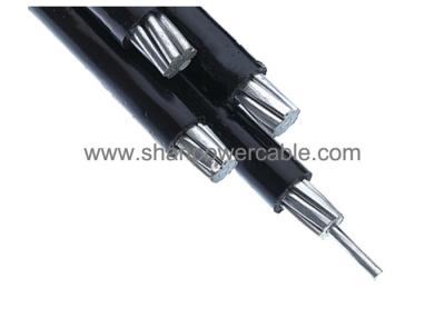 China 1000V Electrical ABC Aerial Bundled Cables Three Cores PVC Insulated for sale
