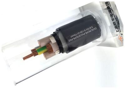 Kupfernes Leiter-Stahlband-gepanzertes elektrisches Kabel mit schwarzer PVC-Hülle