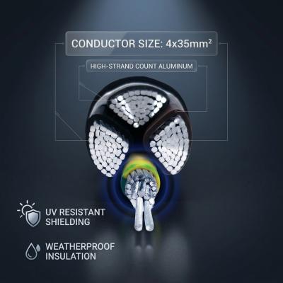 China NYY 4x70mm2 Anti UV PVC Insulated Cable Direct Burial Sunlight Resistant 0.6/1kV IEC60502 for sale