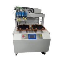 China Floor Type Four Screw Drivers Two Working Table Auto Screw Machine for sale