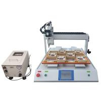 China Floor Type Four Screw Drivers Two Working Table Auto Screw Machine for sale