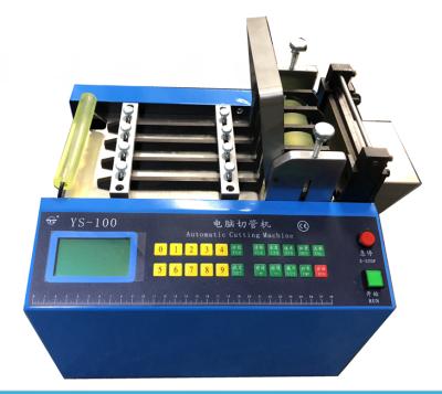 China Electric Automatic Heat Shrink Tube/Sleeve Cutting Machine for Apparel Textiles & Commodities with Paper Carton Packaging for sale