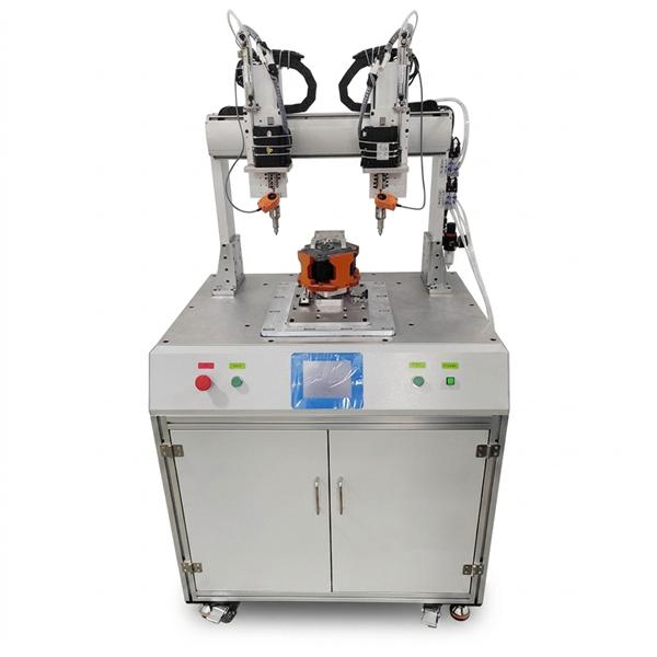 Quality Auto Screw Pneumatic Feeder Floor Type Multi Axis Automatic Screw Locking Machine with Double Screw Head and Rotary Table Auto Screwdriver Machine for sale