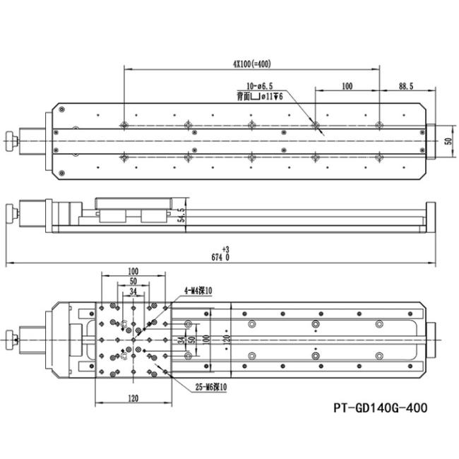 Three Axis Combined Motorized Rotary Stage Xyr Displacement 5