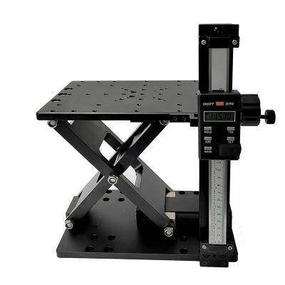 China Z Axis Lifting Table Manual Slide Stage Large Load Hand Operated Te koop