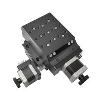 China Worm Gear Electric Motorized Goniometer Stage Two Dimensional Platform for sale