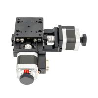 China Angle Adjustment Motorized Goniometer Stages With Worm Gear for sale