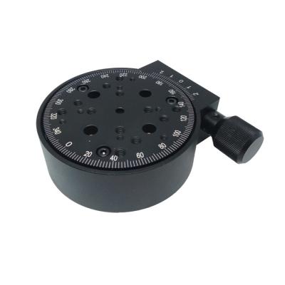 China R Axis Worm Gear Drive Miniature Manual Rotation Stage With Scale for sale
