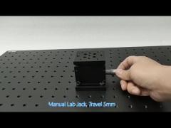 O manual da linha central da cabeça Z do micrômetro Scissor o curso da tabela de elevador 5mm