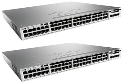 China WS-C3850-48P-E Gigabit Network Switch Cisco Catalyst 3850 10 100 1000Base T for sale