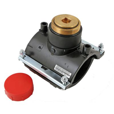 Cina Fittings di elettrofusione in PE Saddle Tee For Air Pocket Plugging Sleeve / Joint saldabile in vendita