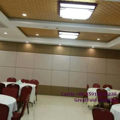 China high quality collapsible restaurant sliding folding partition wall for conference center for sale