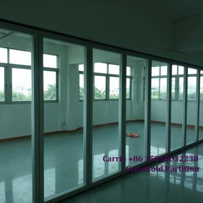 China high quality movable soundproof glass partition for hotel for sale
