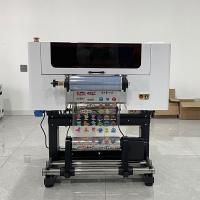 China Double F1080 Head UV DTF Printer 300mm Width for Sticker Printing on Irregular Objects for sale